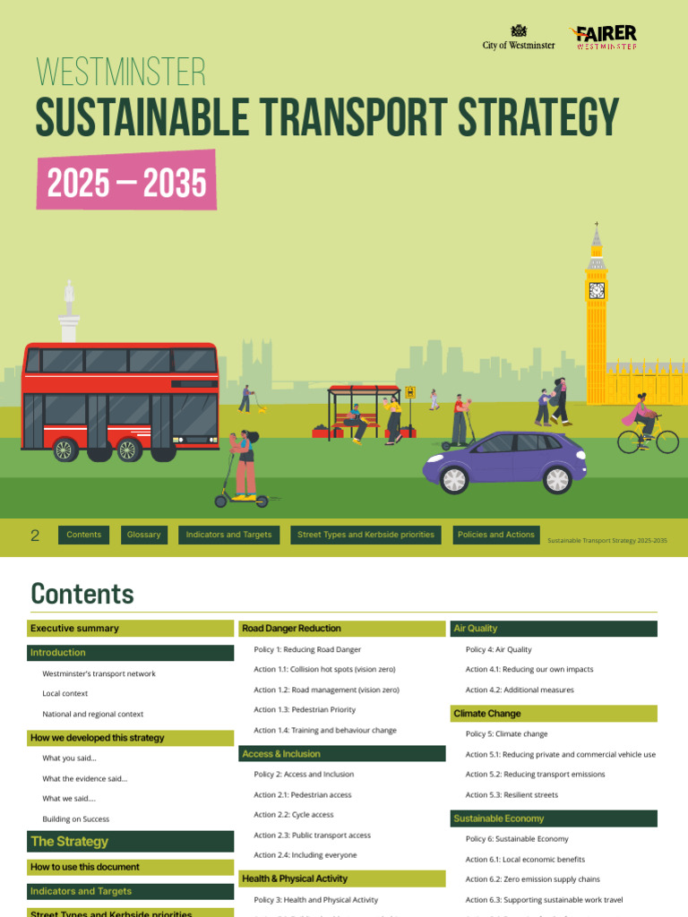 Active Westminster Transport Strategy | PDF | Transport | Sustainable ...
