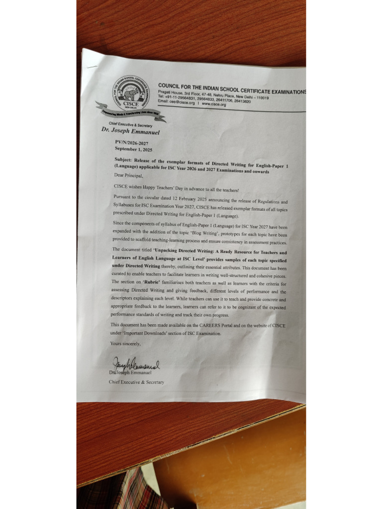 Directed Writting ISC | PDF