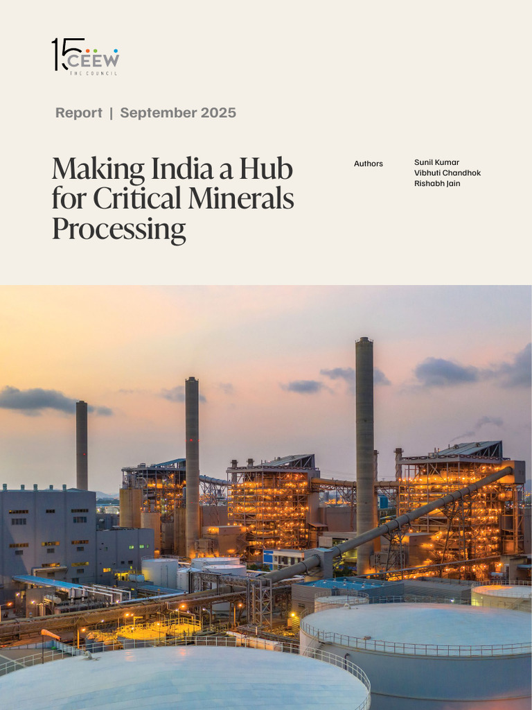 Ceew Making India a Hub for Critical Minerals Processing Web File | PDF ...