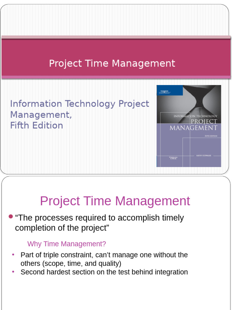 LESSON 5 Project Time Management | PDF | Project Management | Applied Mathematics