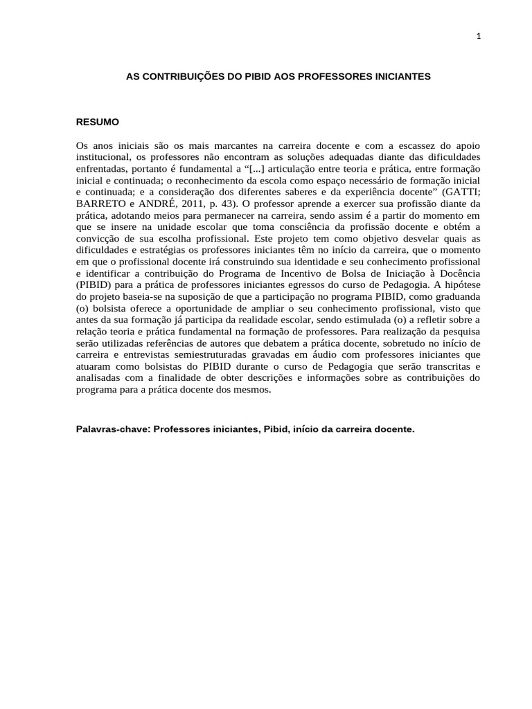 Projeto de Pesquisa - Cep | PDF | Pedagogia | Entrevista