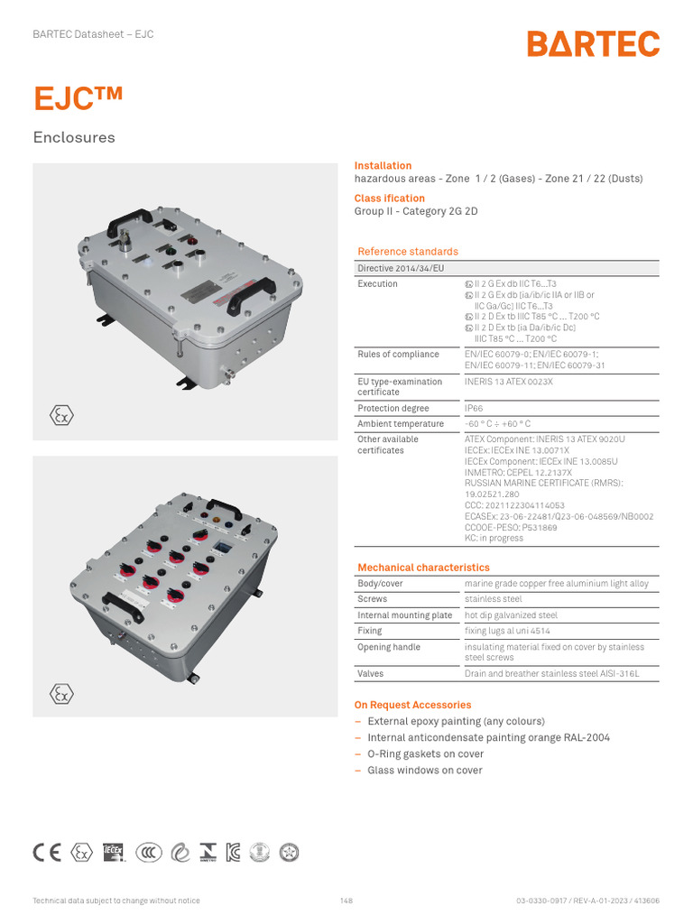Datasheet Ess 413606 Ds Ejc en Gi | PDF | Materials | Mechanical ...