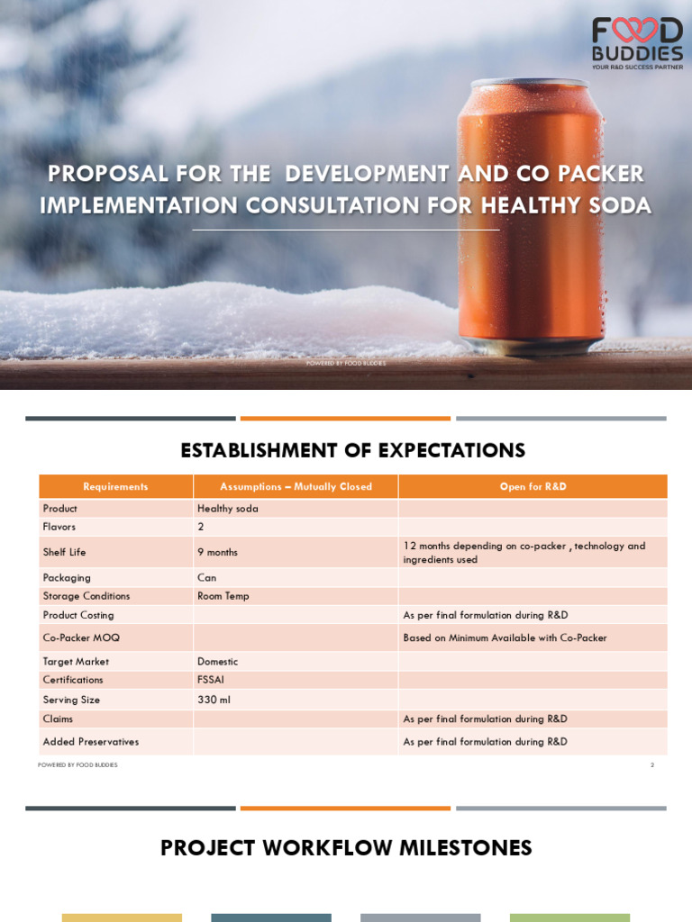 Healthy Soda Development Proposal | PDF | Prototype