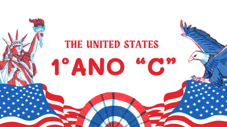 The United States of America Introduction Presentation in Blue and Red ...