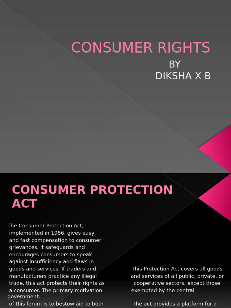 Consumer Rights X B | PDF | Consumer Protection | Economies