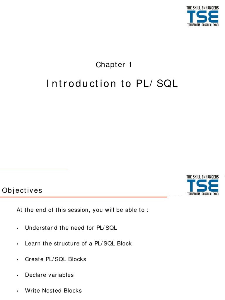 Chap 1 Introduction | PDF | Pl/Sql | Variable (Computer Science)