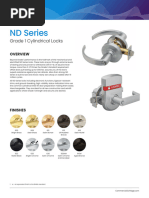 ND-Series Lock Templates Overview | PDF