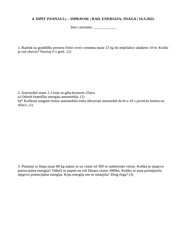 Prvaši 4 Ispravak | PDF