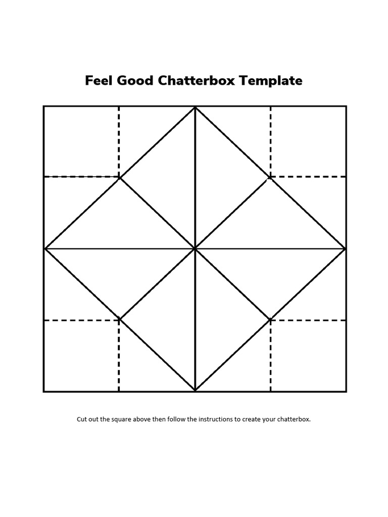 Feel Good Chatterbox Template 1 2 | PDF