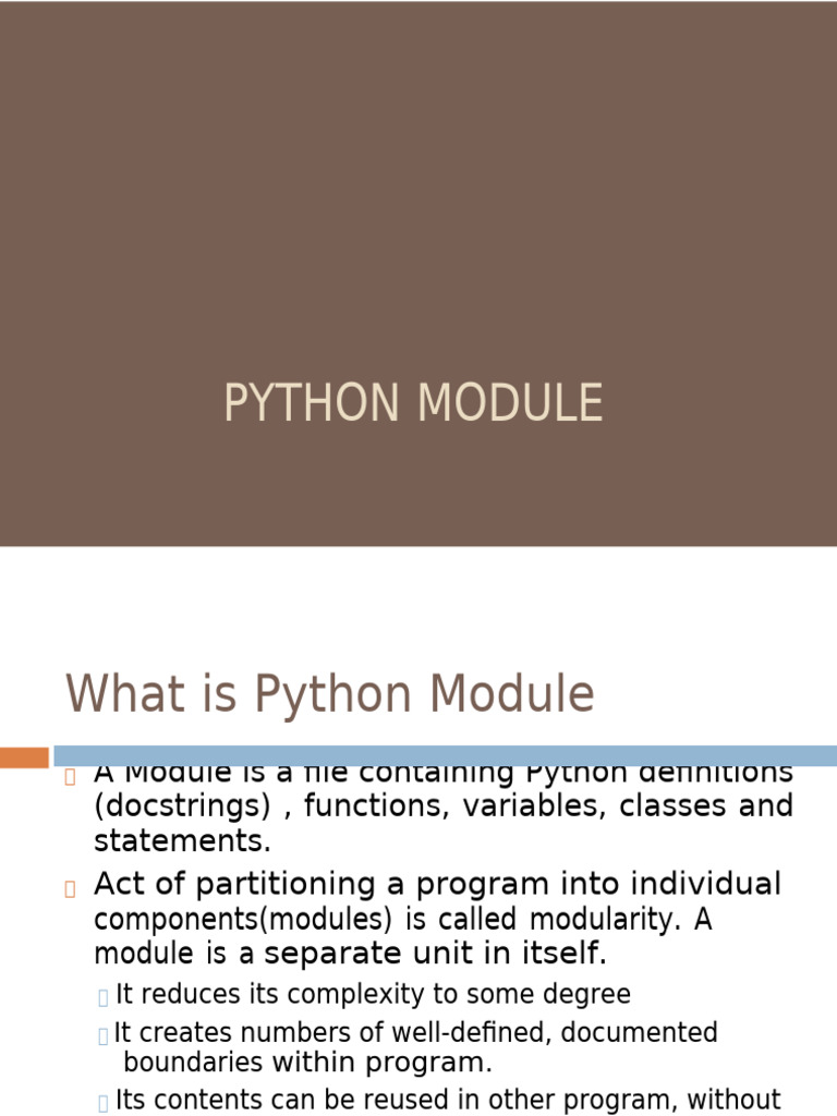 17 PYTHON MODULES-2 | PDF | Modular Programming | Trigonometric Functions
