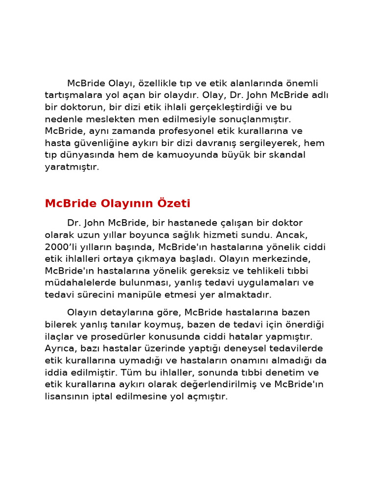 Mcbride | PDF