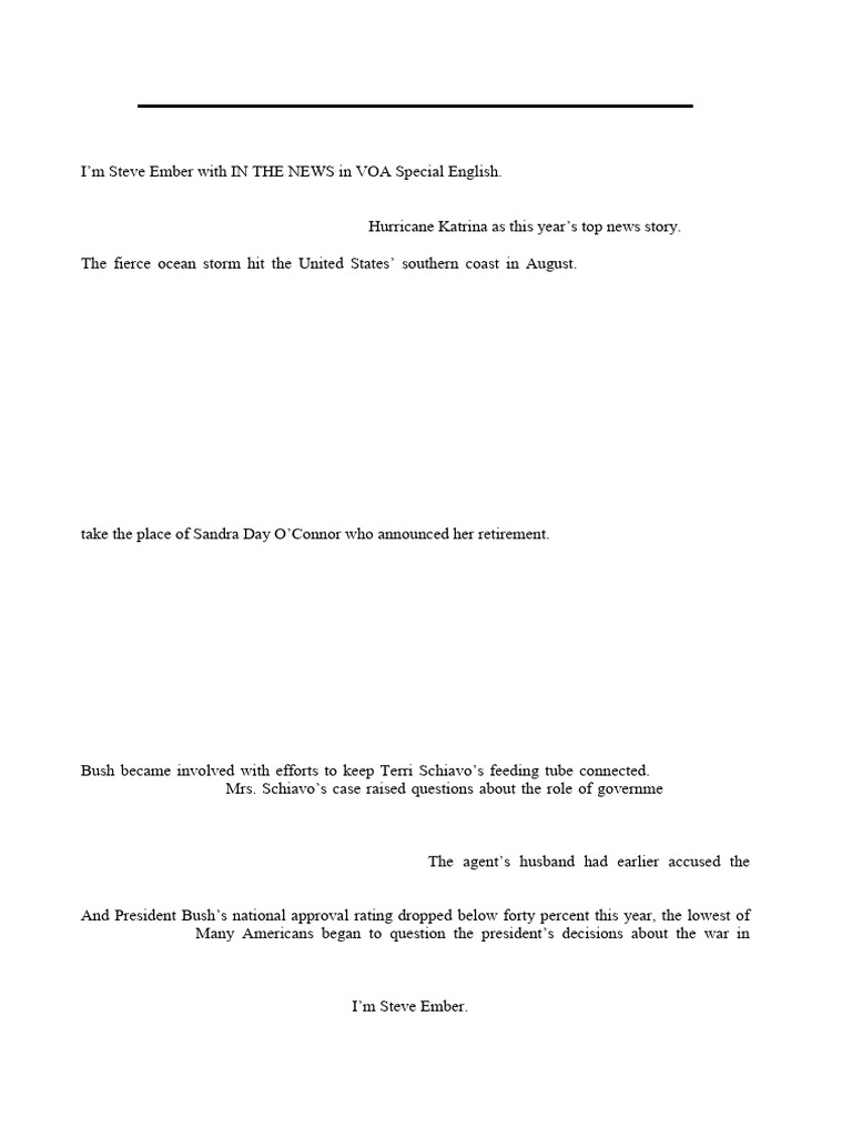 Hurricane Katrina Passage | PDF | Hurricane Katrina | Presidency Of ...