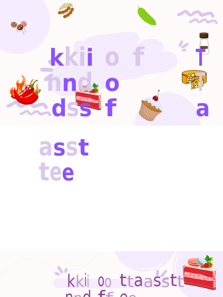 Kinds of Taste | PDF