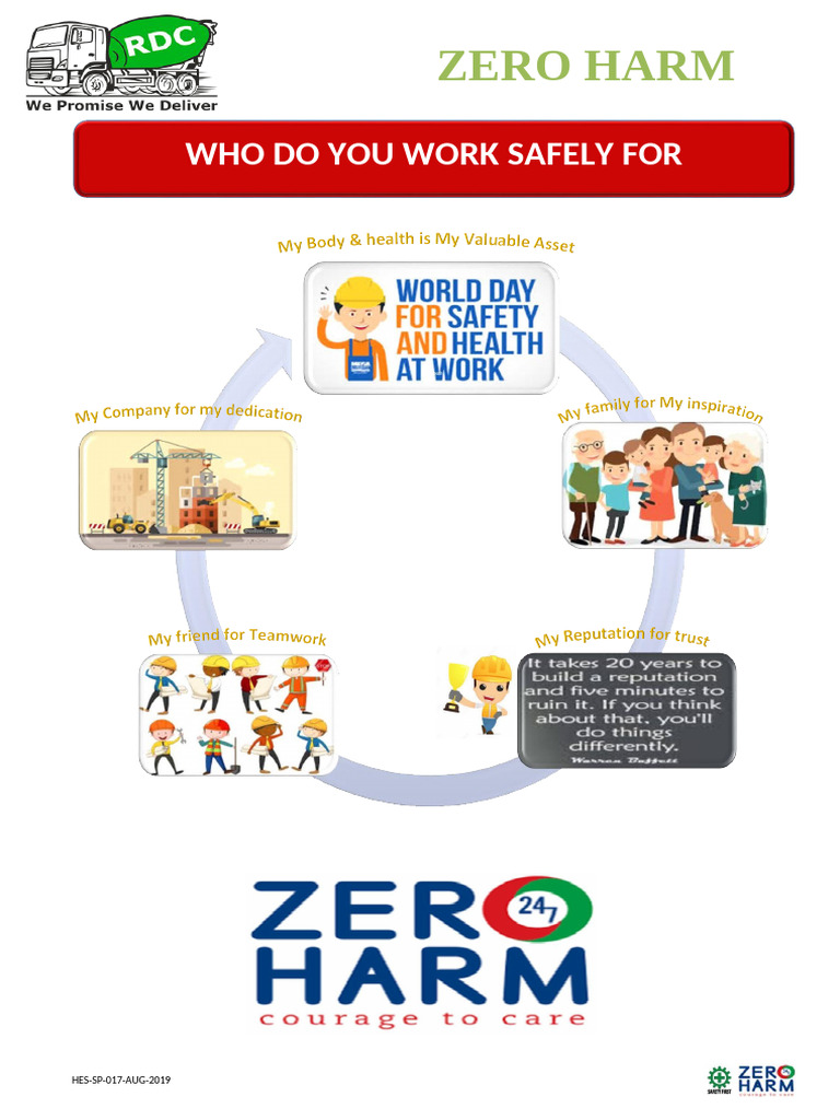 17 Safety Campaign Poster Topic 1 Zero Harm Eng | PDF