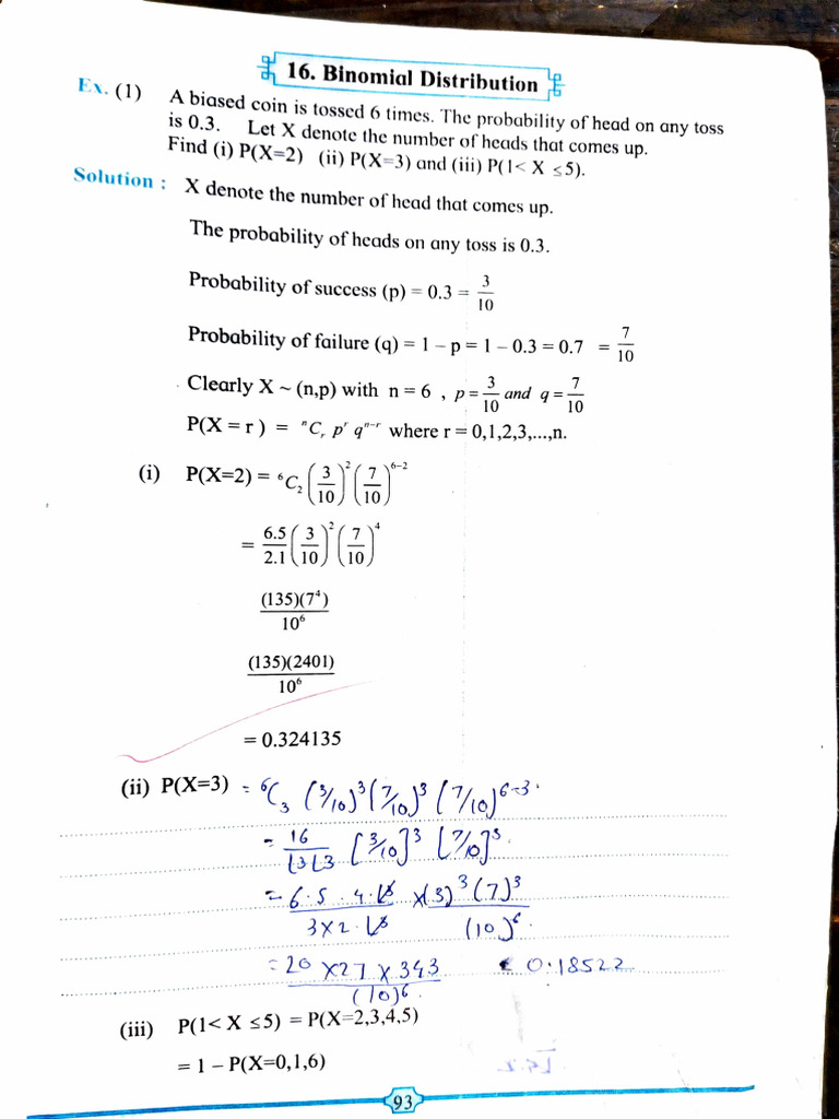 Practical 16- Binomial Distribution | PDF | Probability Theory | Statistical Theory