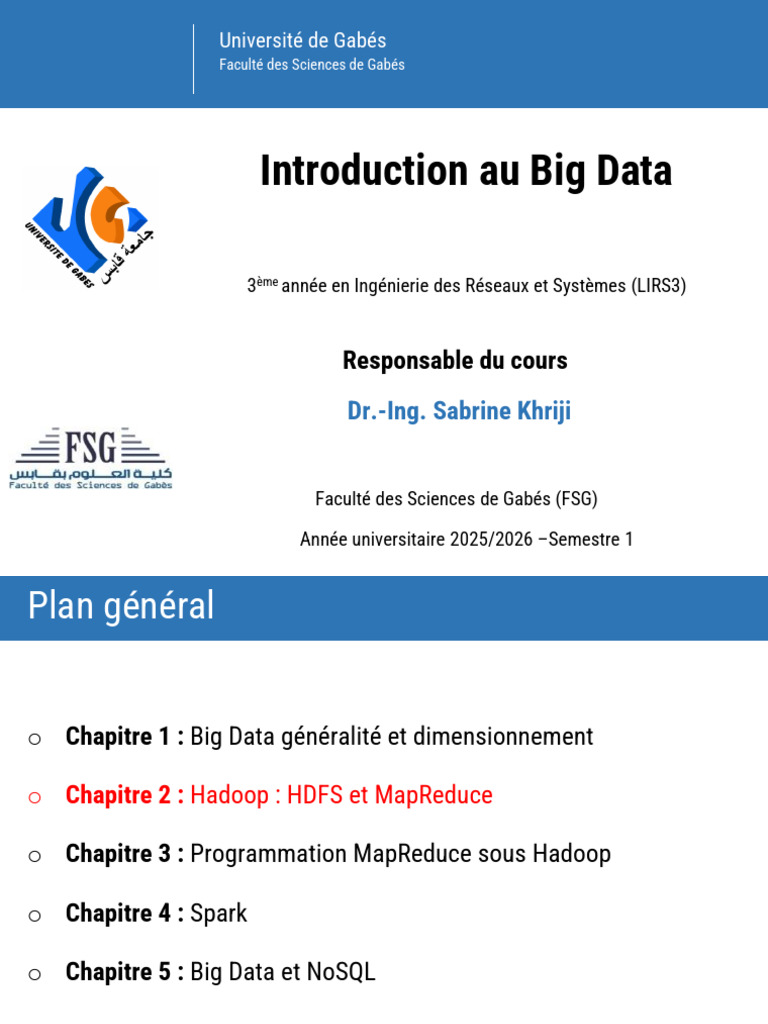 Introduction au Big Data et Hadoop | PDF | MapReduce | Apache Hadoop