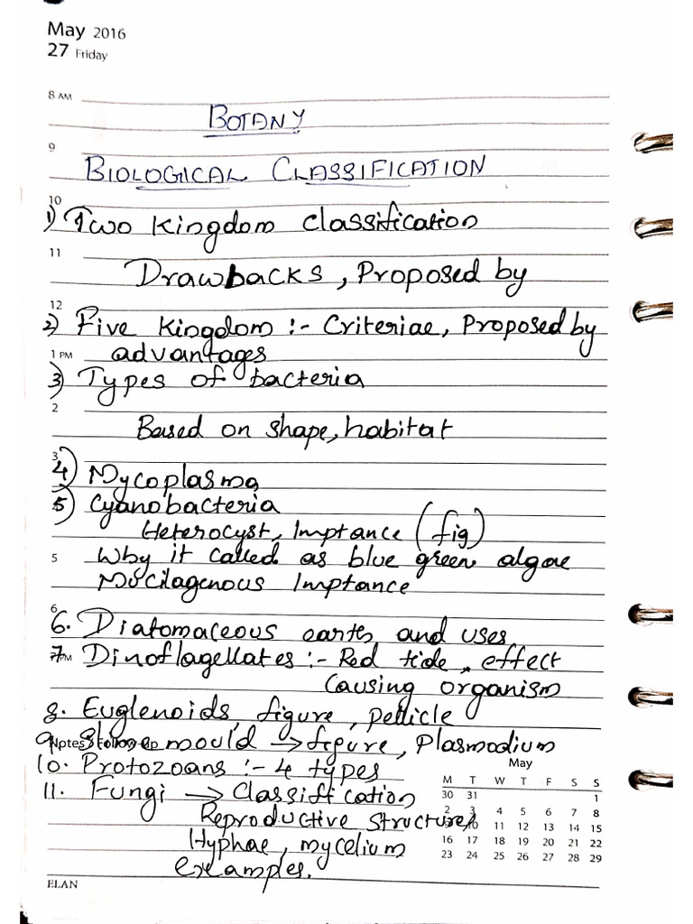 Bio +1 Impt Topics | PDF