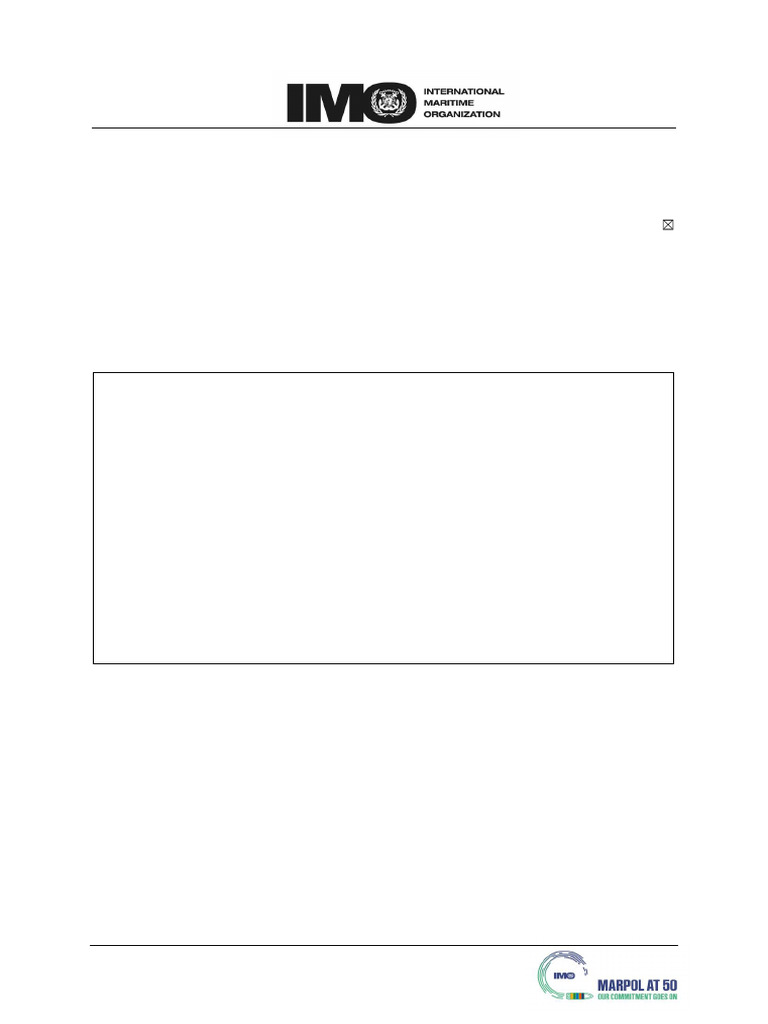 MEPC 81-INF.9 - Information On Challenges Associated With The Use of Portable Ballast Water ...