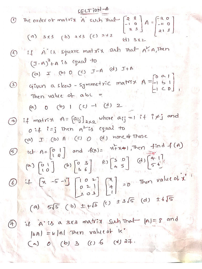 Maths Sample Paper - 2 | PDF