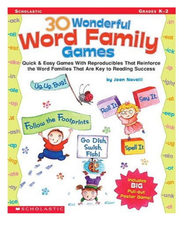 30 Wonderful Word Family Games | PDF