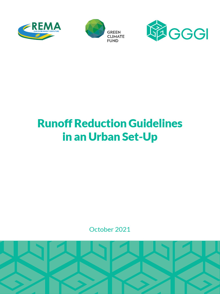 Report 1 - Runoff Reduction Guidelines in An Urban Set-Up 2 | PDF ...