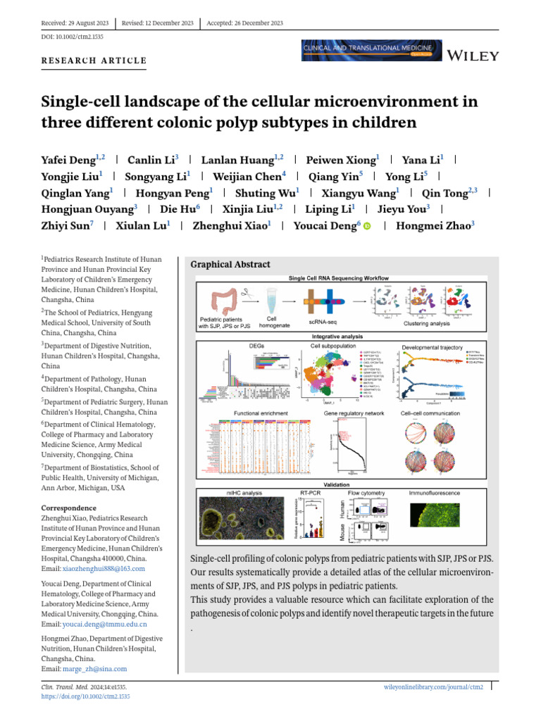 Single-Cell Landscape of The Cellular Microenvironment in | PDF ...
