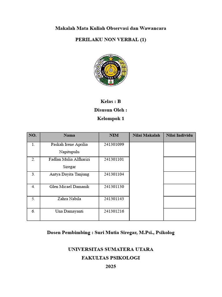 Perilaku Nonverbal dalam Komunikasi | PDF