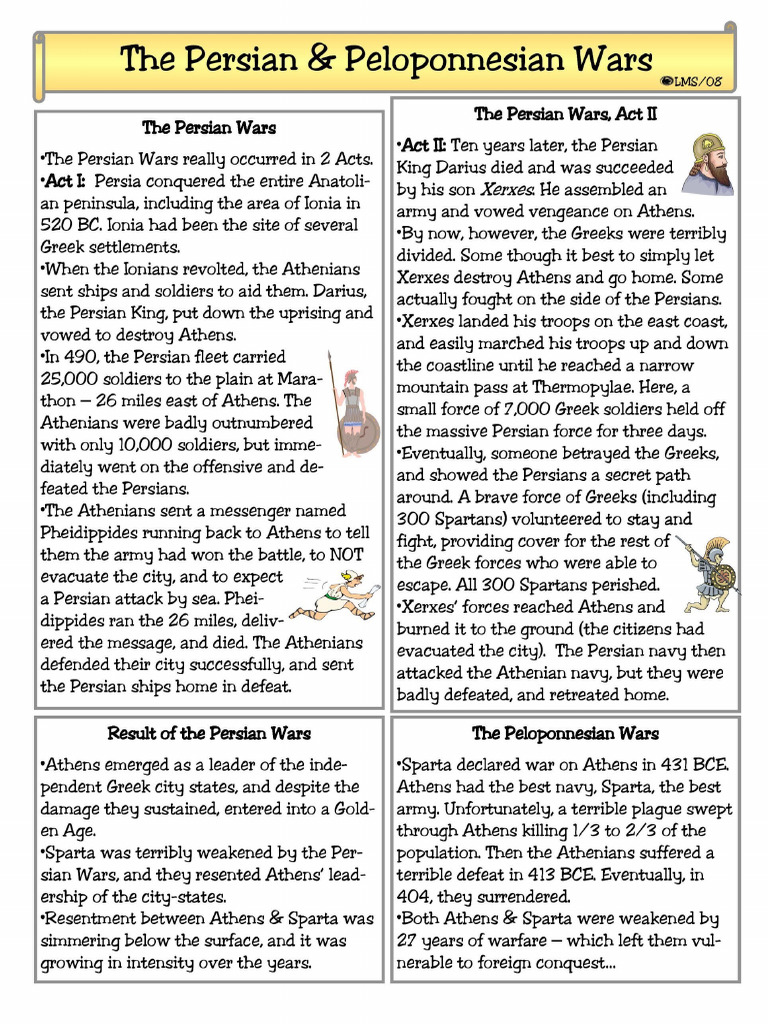 Persian - Peloponnesian Wars | PDF