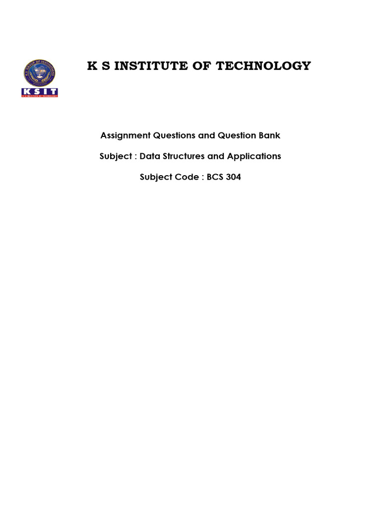 Data Structures Assignment Questions | PDF | Queue (Abstract Data Type ...
