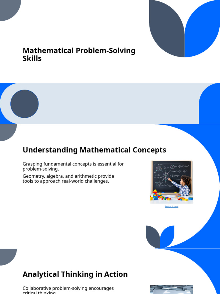 Developing Math Problem Solving Skills | PDF