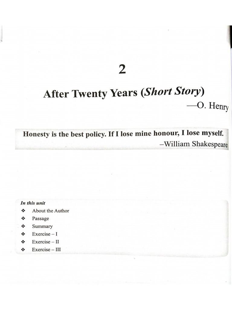 After Twenty Years | PDF