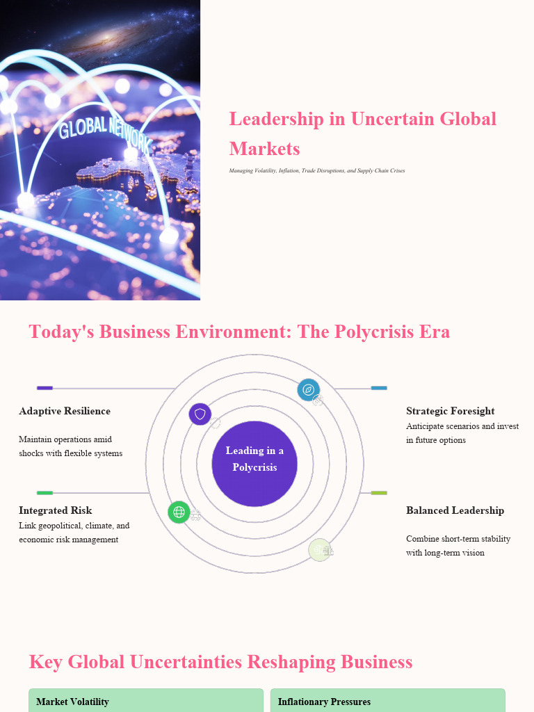 Leadership in Uncertain Global Markets | PDF | Agile Software ...