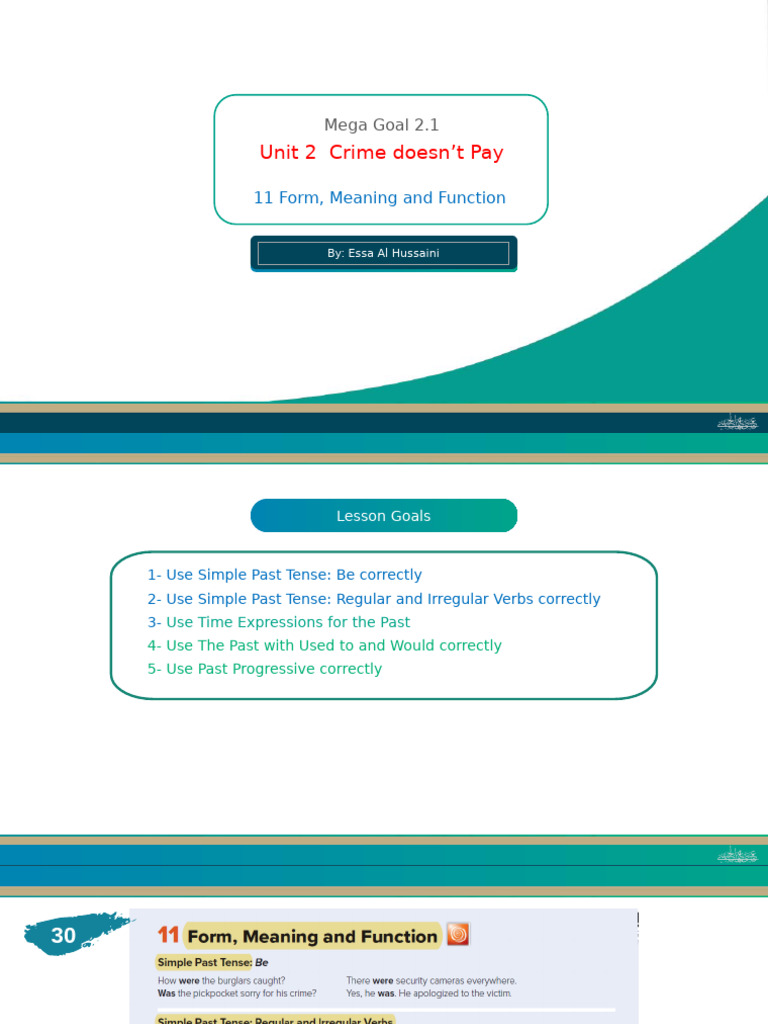 MG2.1 U2 L11 Form Meaning Function 46 عيسى | PDF | Linguistics | Syntax