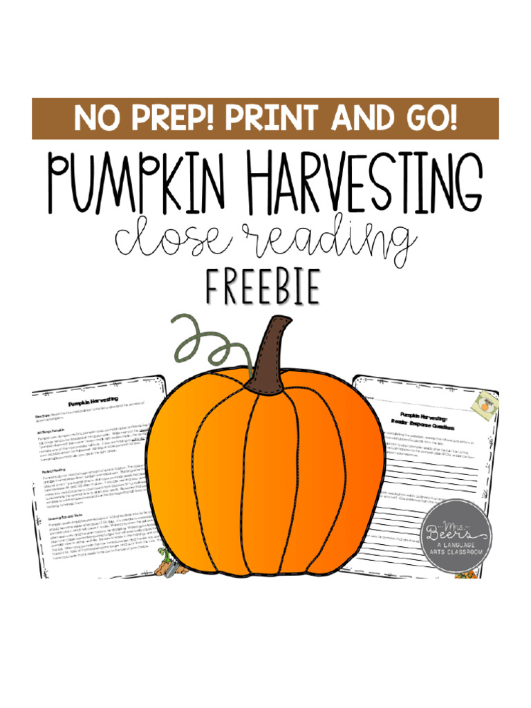 Close Reading Strategies for Students | PDF | Pumpkin | Reading ...