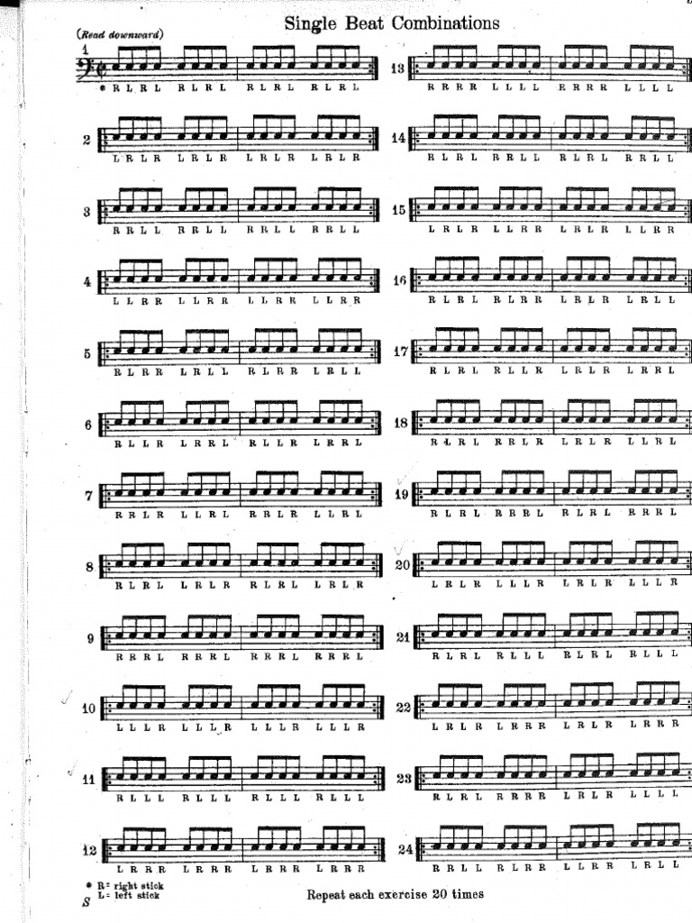 Stone Single Beat 1-24 | PDF