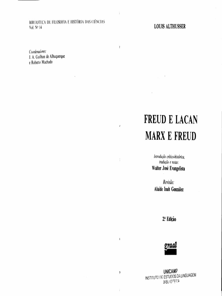 Freud e Lacan, Marx e Freud | PDF