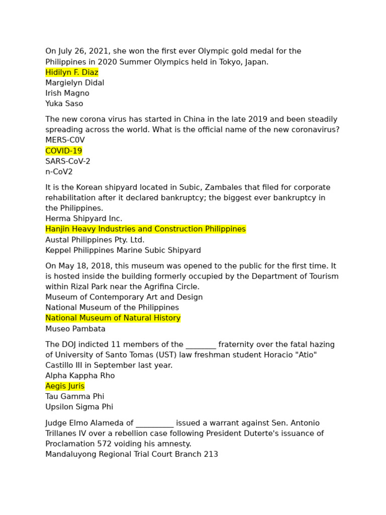 Current Event | PDF | Rodrigo Duterte | Philippines