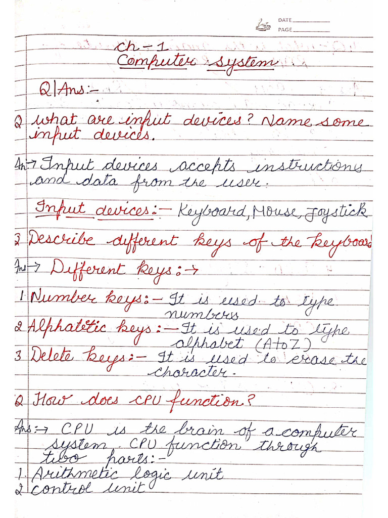 Class 6th Computer Ch-1 PDF | PDF