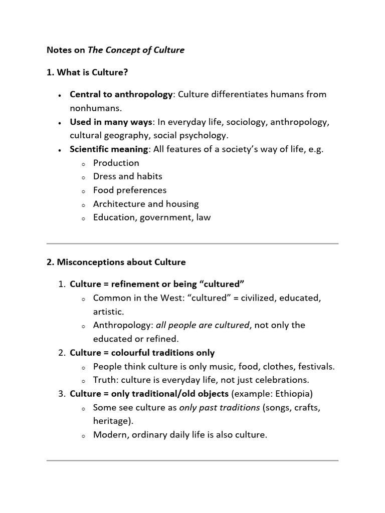 Understanding the Concept of Culture | PDF | Social Psychology | Psychology
