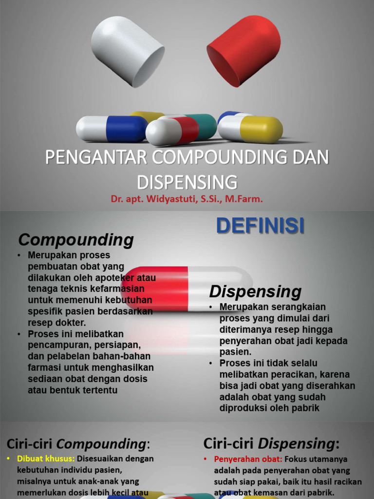 Pengantar Compounding Dan Dispensing | PDF