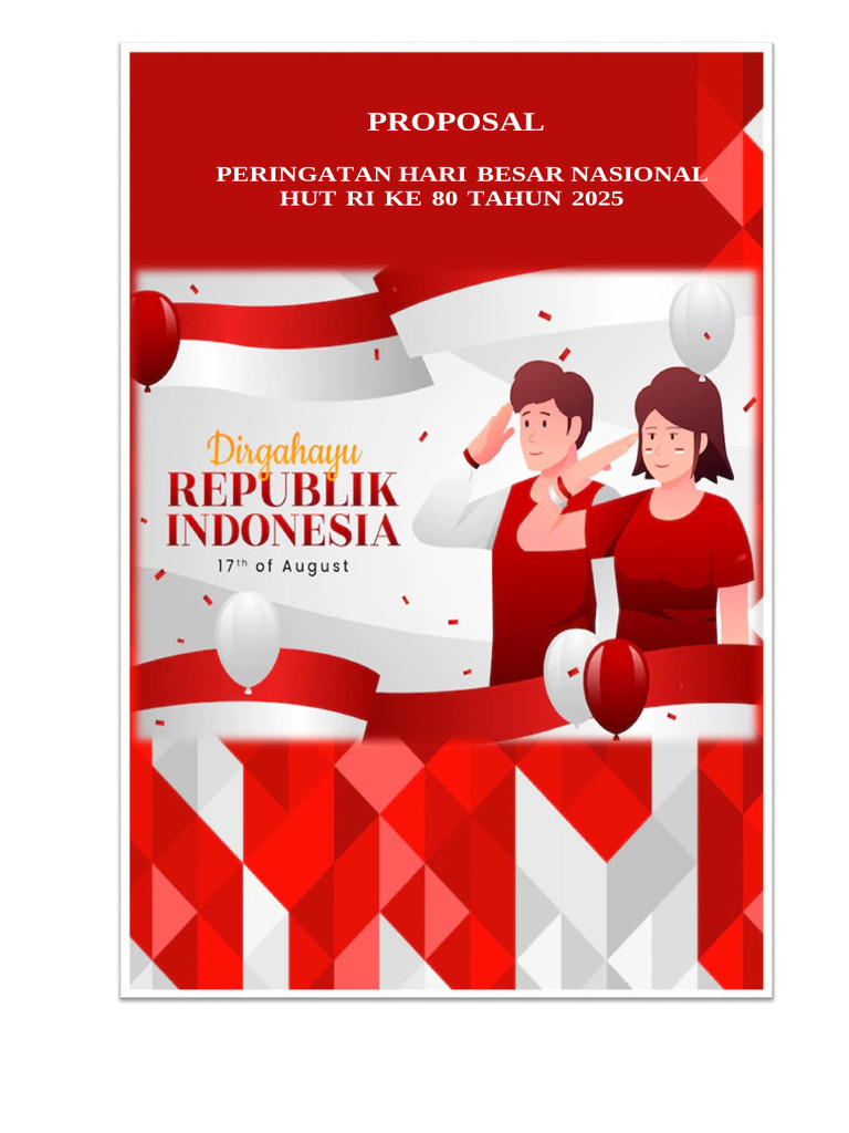 Proposal Gebyar HUT RI ke-80 2025 | PDF