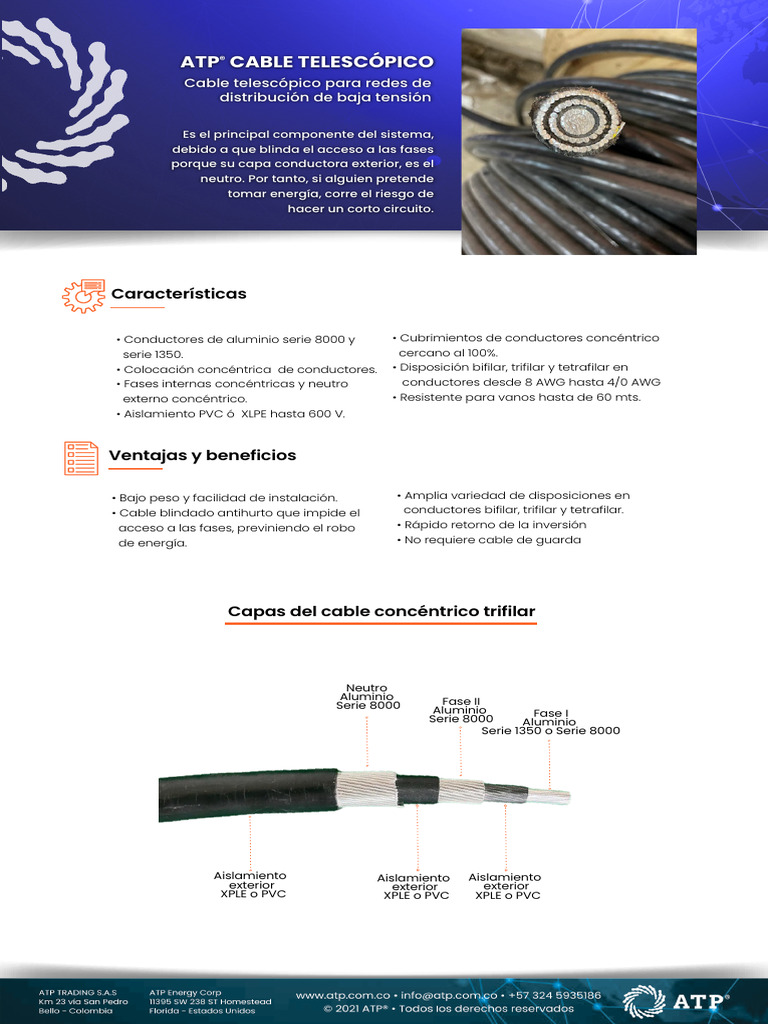 Fp-Atp Cable Blik (2025) | PDF | Aislador (Electricidad) | Bienes ...