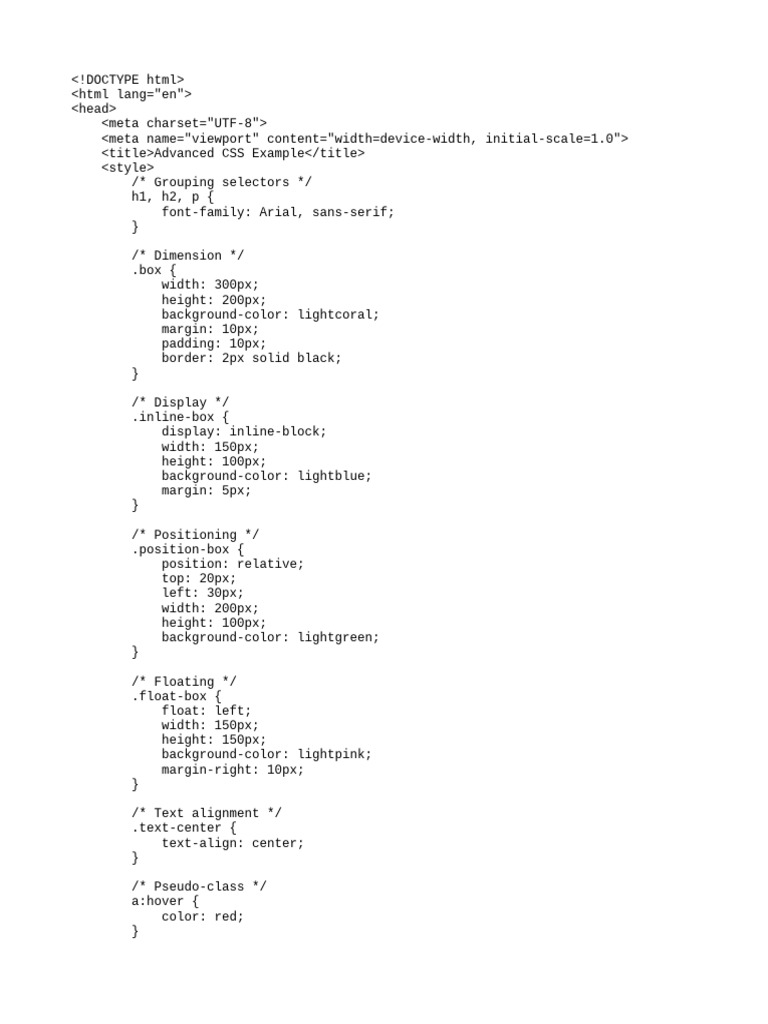 Grouping | PDF | Web Design | Cascading Style Sheets