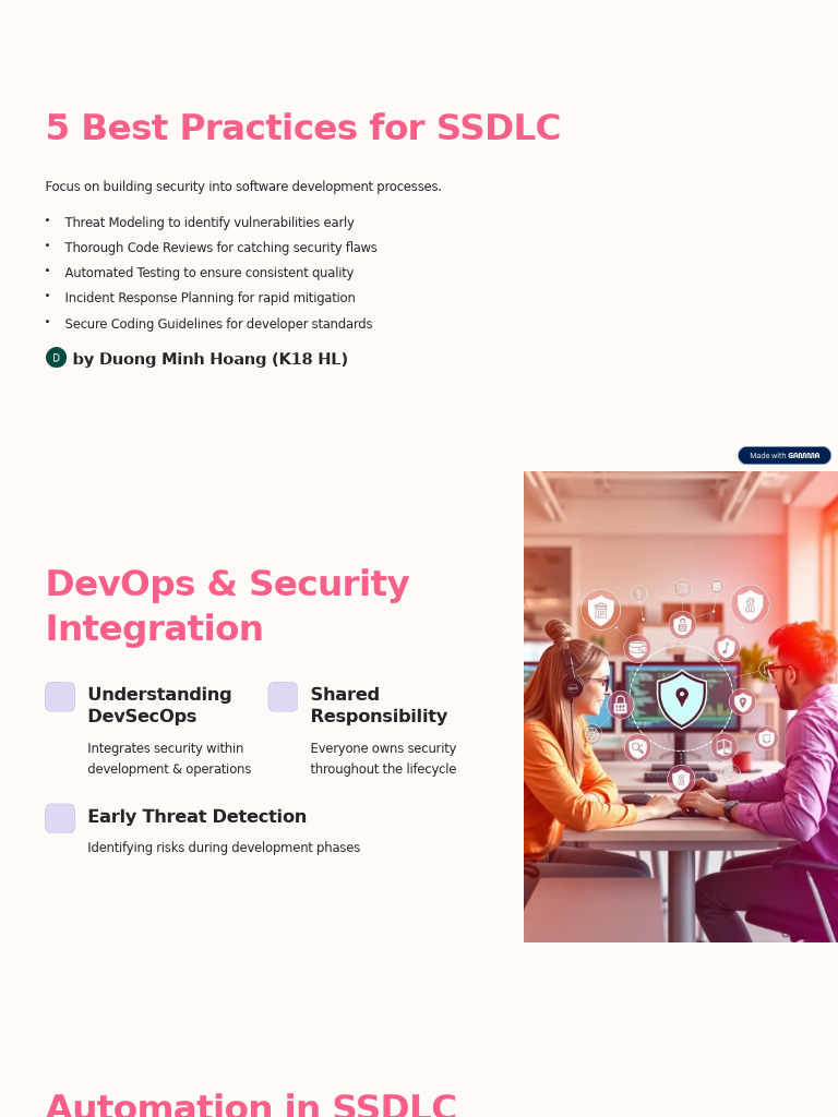 5 Best Practices For SSDLC | PDF