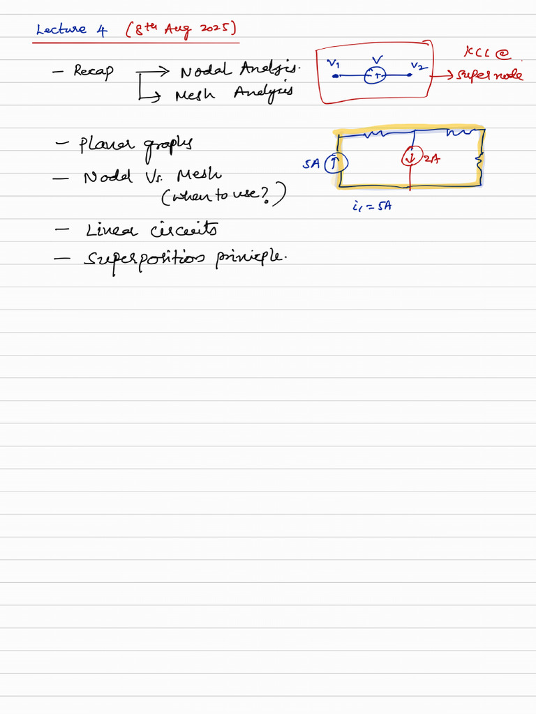L4 Nodal and Mesh Analysis | PDF