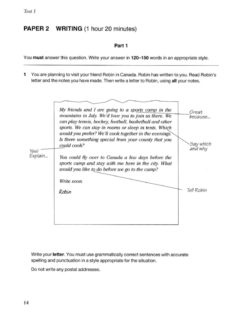 Cambridge First Certificate in English 1-15-16 | PDF