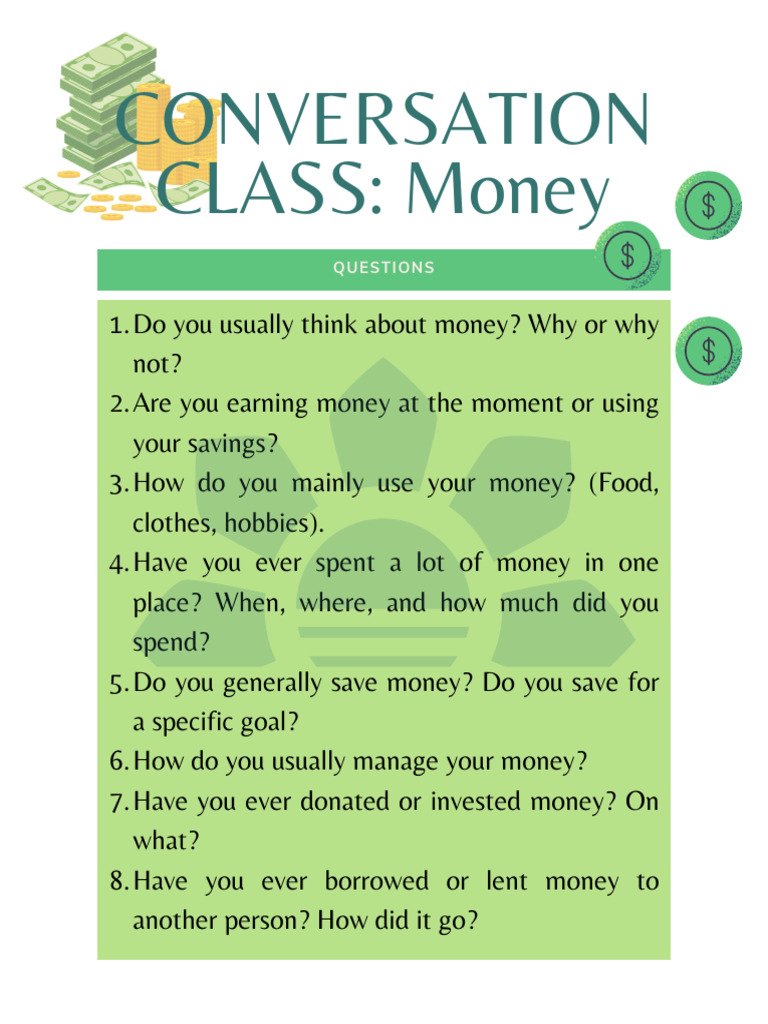 Topic - Money | PDF