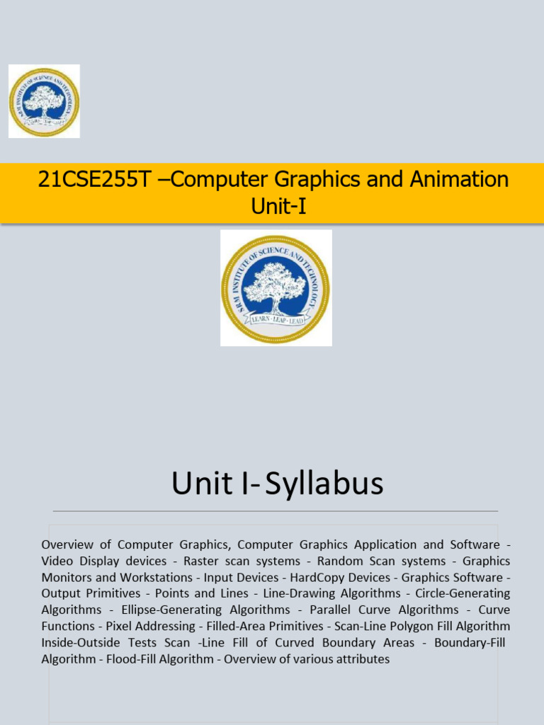 CGA Unit 1 | PDF | Touchscreen | Computer Graphics