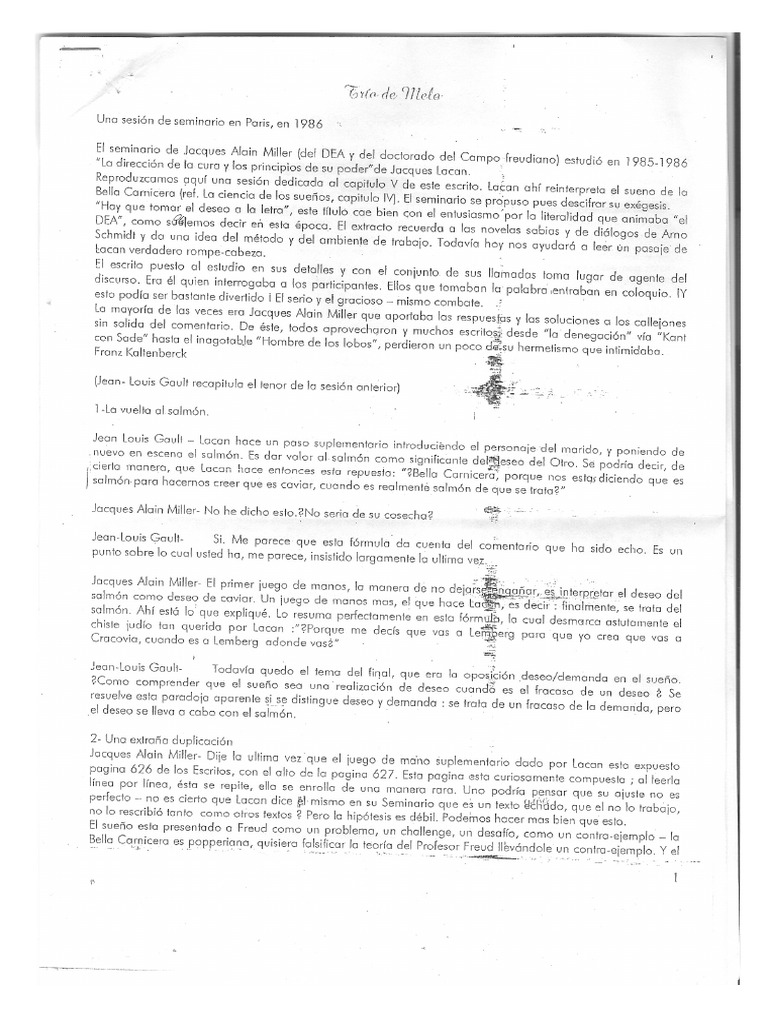 Trio de Melo - Miller | PDF