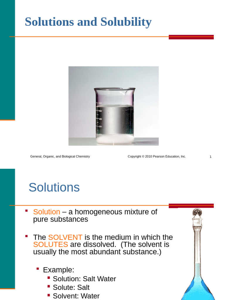 Lesson 1 Solution and Solubility | PDF | Solubility | Solvation